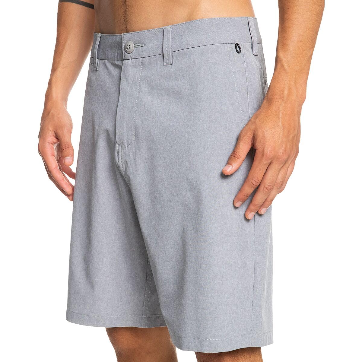Quiksilver Mens Union Heather Amphibian 20 Hybrid Shorts - Sleet | 36