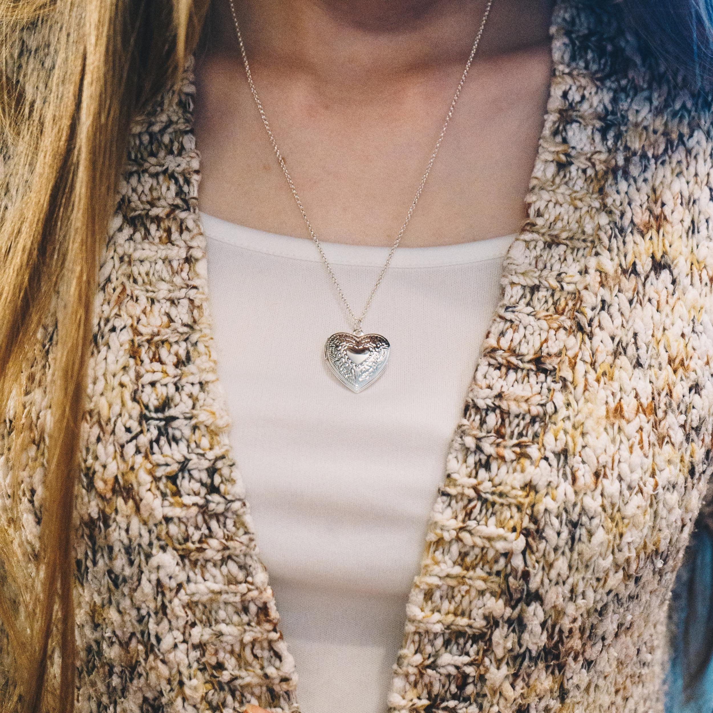 Philip Jones Silver Plated Heart Locket