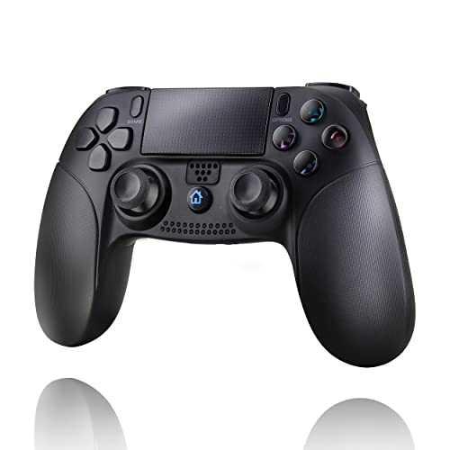 Wireless Controller,Classic Black Game Controller for PS4/Slim/Pro with Dual Vibration Game Joystick/Analog Sticks/6-Axis Motion Glass Jar Soap Dispenser - Silver Liquid Pump for Bathroom & Kitchen - Rust Proof Stainless Steel