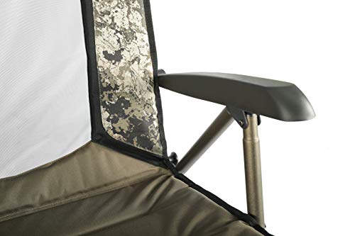 TIMBER RIDGE Portable High Back Rocking Camping Adults Patio Rocker Chair Foldable with Armrest for Lawn, Yard, Indoor, Support up to 300 lbs, Camo