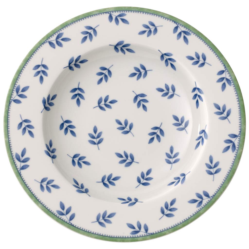 Villeroy & Boch Cordoba Rim Soup, 9 in, White/Blue/Green