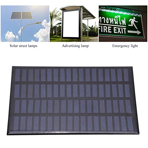 WNSC Solar Panel, Solar Cell Panel Stable Efficient DIY Battery Charger Kit Convenient to Use 2.5W 18V for DIY Power Charger for Outdoor