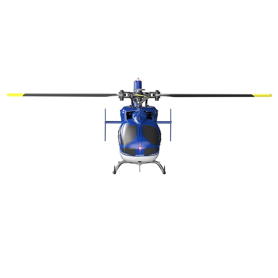 RC Helicopter Model YUXIANG EC-135 100 Size 4CH 6-Axis Gyro Stabilized Scale RC Helicopter RTF C187 with 2.4GHz Mode 1/Mode 2 Transmitter - YuXiang Remote Control Helicopter RTF for Beginners, Adults
