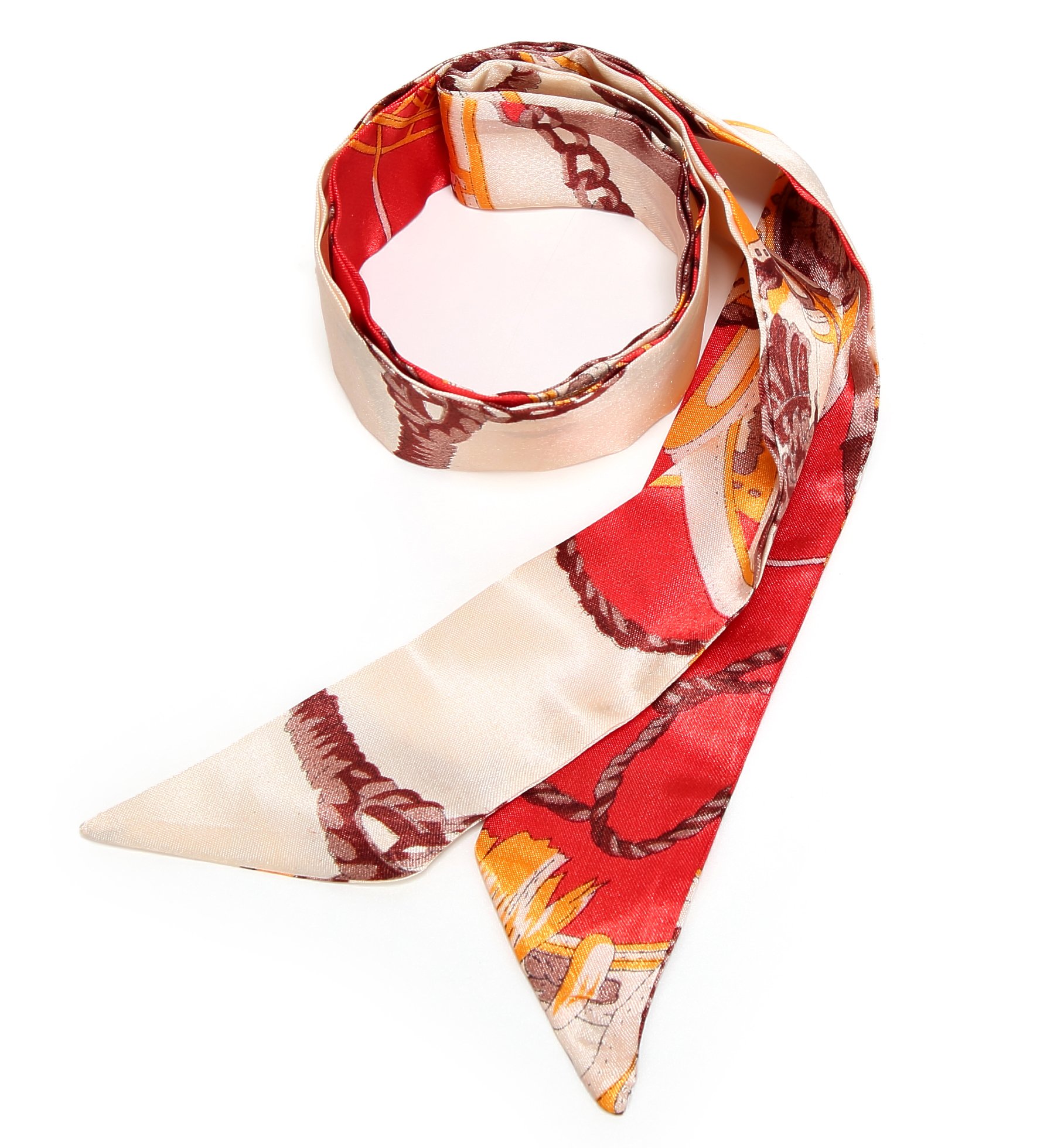 Obosoyo 6pcs Fashion Bag Handbag Handle Ribbon Scarf Neckerchief Scarf Package Band Hair Head Decoration