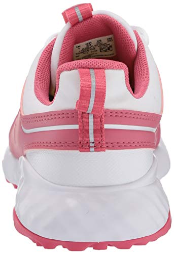 Puma Golf Unisex-Kid's Grip Fusion 2.0 Golf Shoe, Puma White-Rapture Rose, 5 M US Big Kid