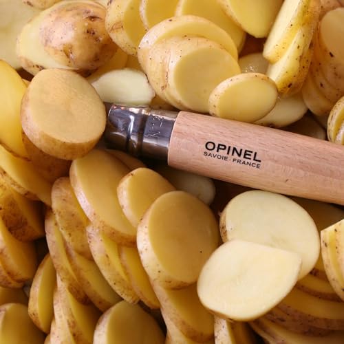 Opinel No.06 Stainless Steel Folding Knife with Beechwood Handle