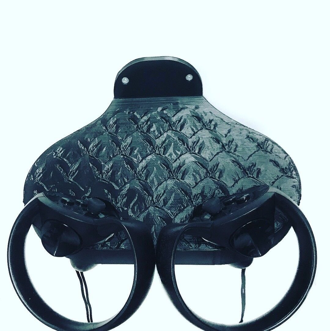 Oculus Rift Headset And Controller Wall Mount - Dragon Skin - Black
