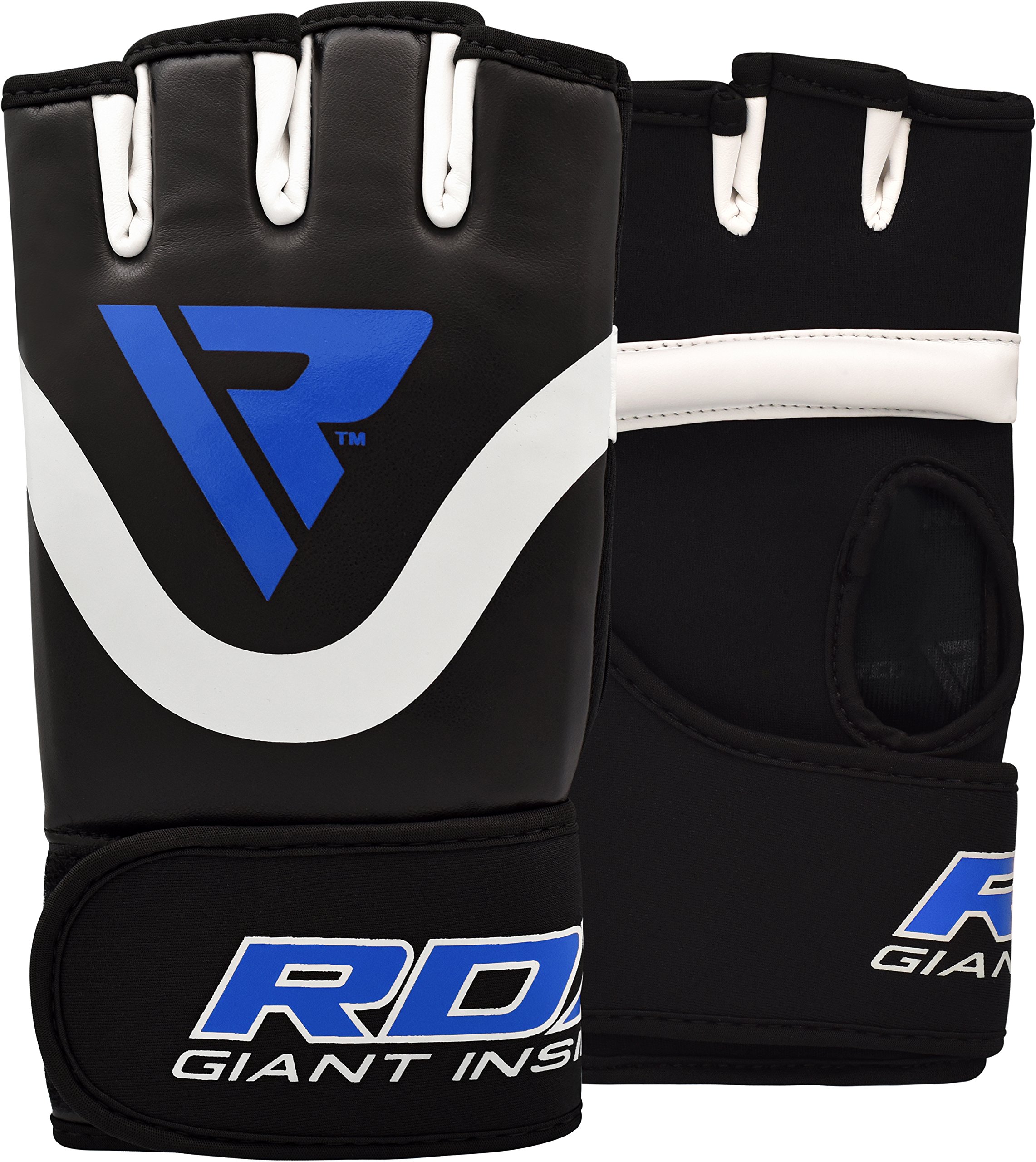 RDX Boxing Hand Wraps Inner Gloves for Punching β Maya Hide Leather Fist Protector Under Mitts - Great for MMA, Muay Thai, Martial Arts, Heavy Bag, Kickboxing, Multi-Purpose Training & Combat Sports