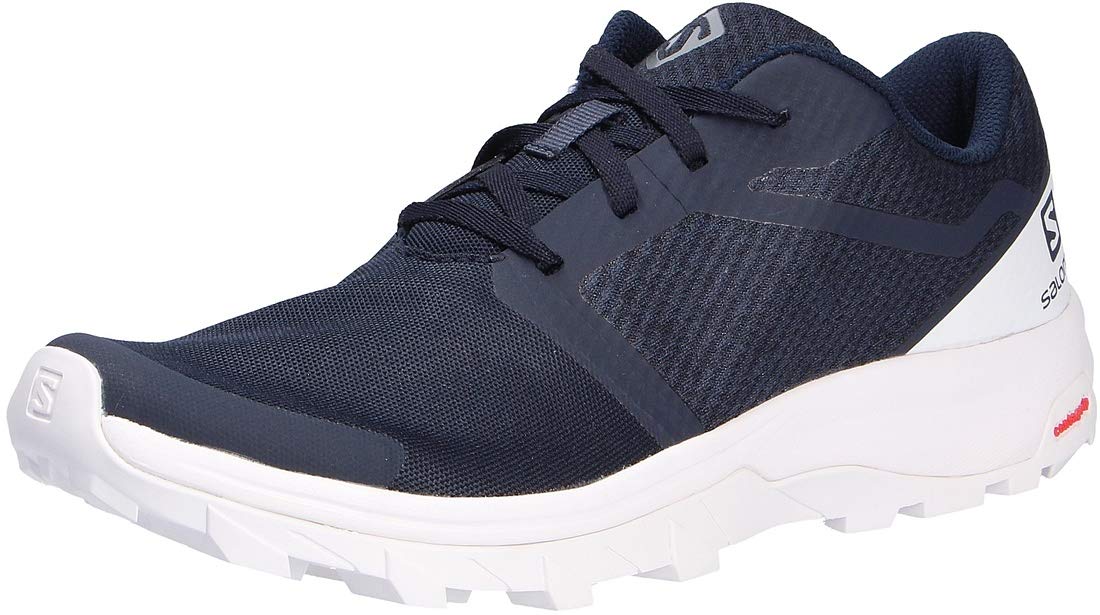 Salomon Men's Outbound Hiking Shoes, Navy Blazer/White/White, 7.5