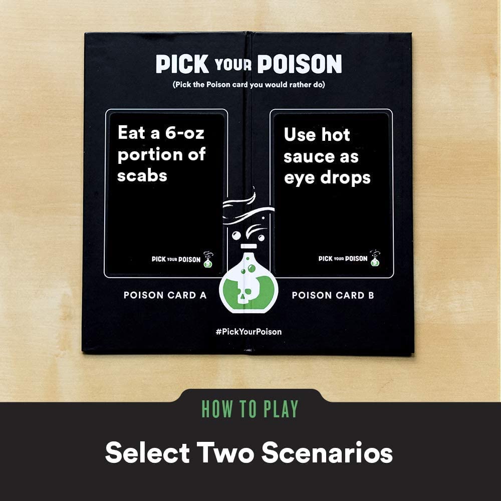 PICK YOUR POISON After Dark Party Game - The “What Would You Rather Do?” Card Game for College Students, Fun Parties and Board Games Night with your Group
