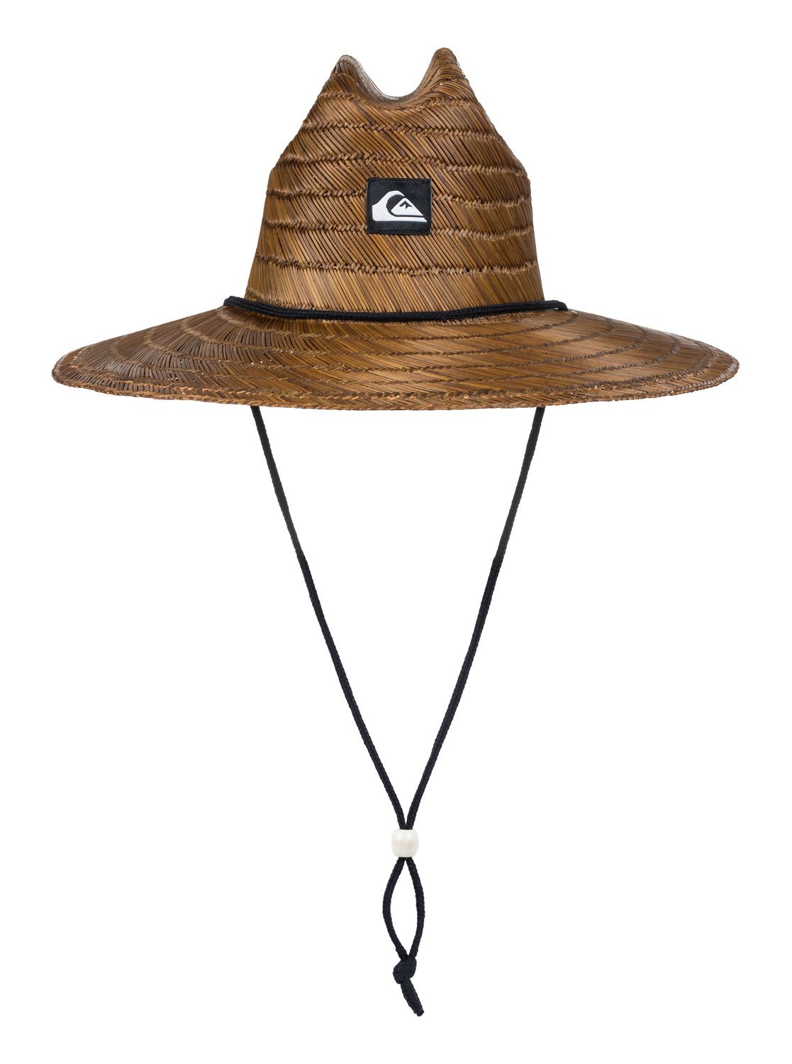 Quiksilver mens Pierside Straw Lifeguard Beach Straw Sun Hat, Dark Brown, Large-X-Large US