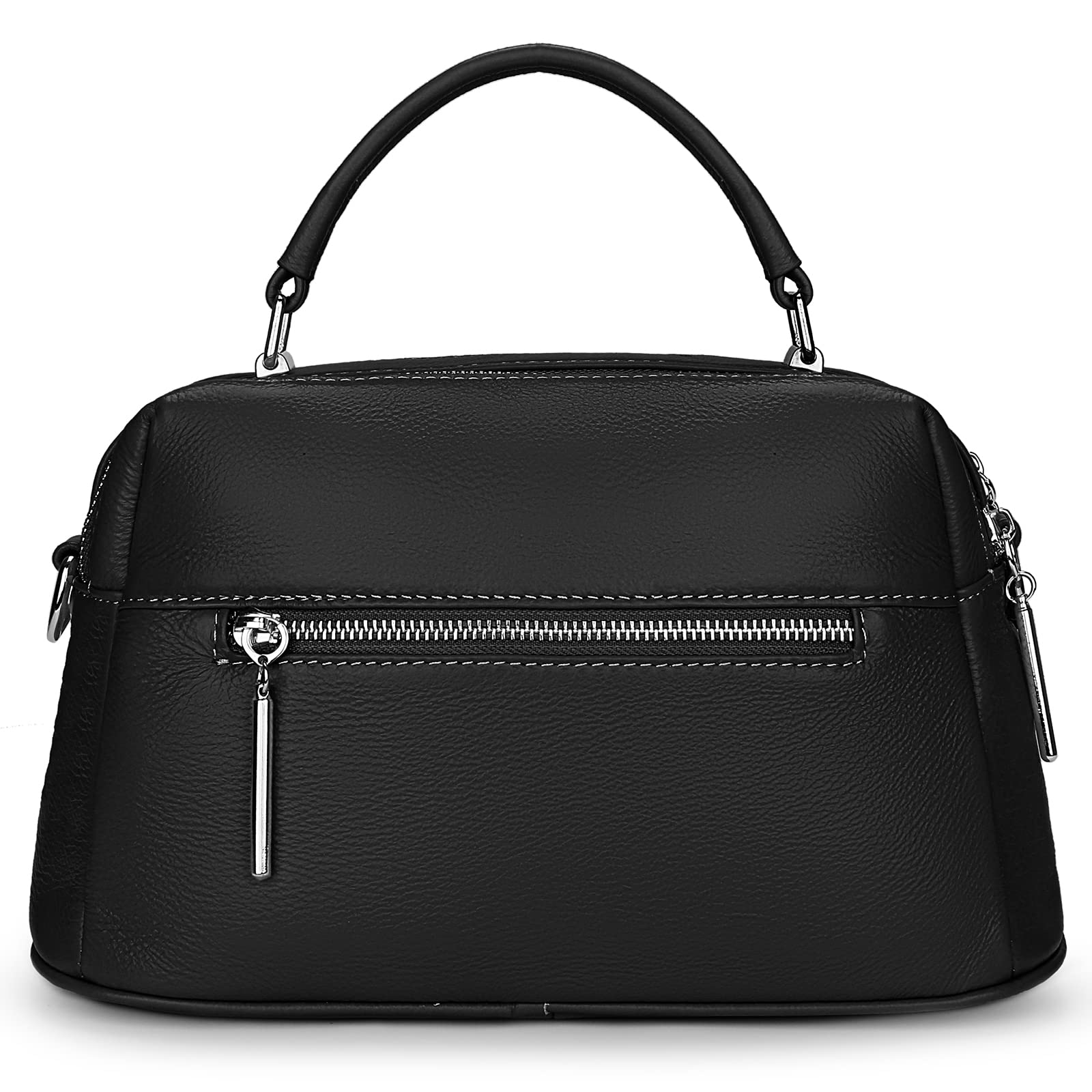 YALUXE Genuine Leather Shoulder Bags for Women Top Handle Handbag Small Cross-body Bag