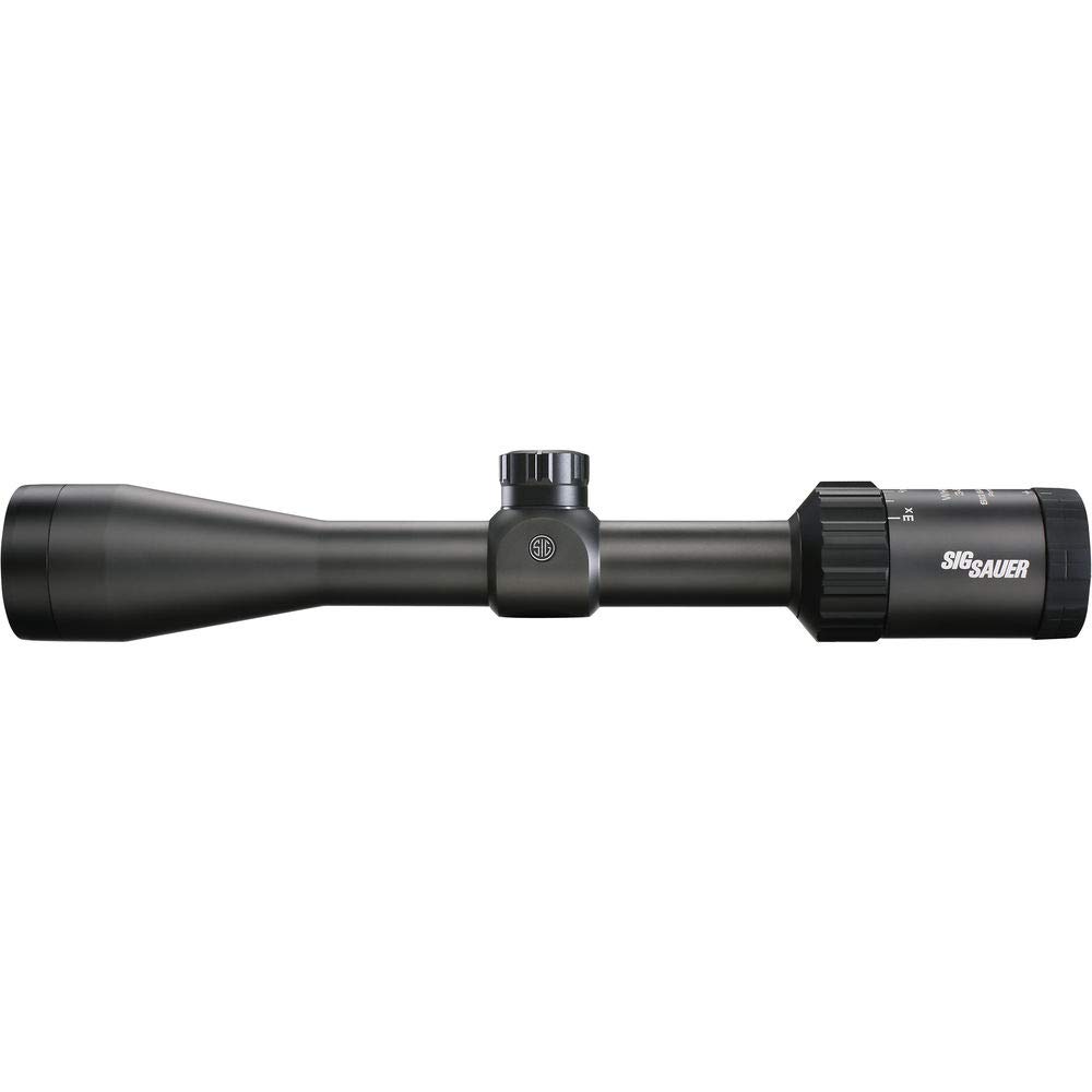 Sig WHISKEY3 3-9X40 MM Riflescope, SOW33202, Quadplex Reticle, 0.25 MOA Adjustment Increment, 3-9X Zoom with SFP, IPX7 Waterproof, with a Lumintrail Microfiber Cleaning Cloth