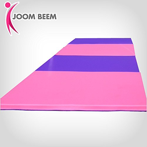 Pink Adjustable (3'-5') Horizontal Bar and 8ft Folding Mat Balance Beam Combo Gym Set