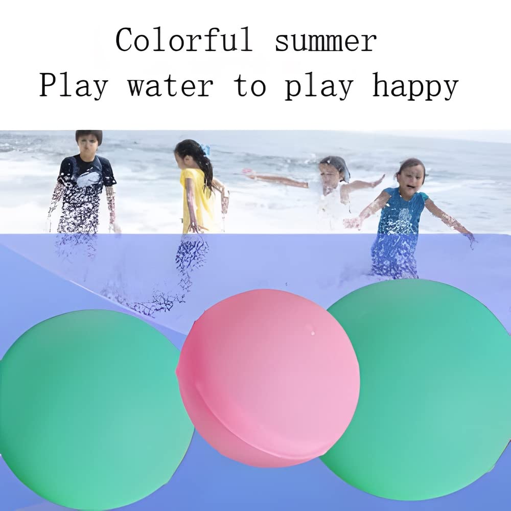 Reusable Water Balloons, Silicone Water Balloons Toy,Summer Toys for kids, Refillable Quick Fill Self Sealing Water (12PCS)