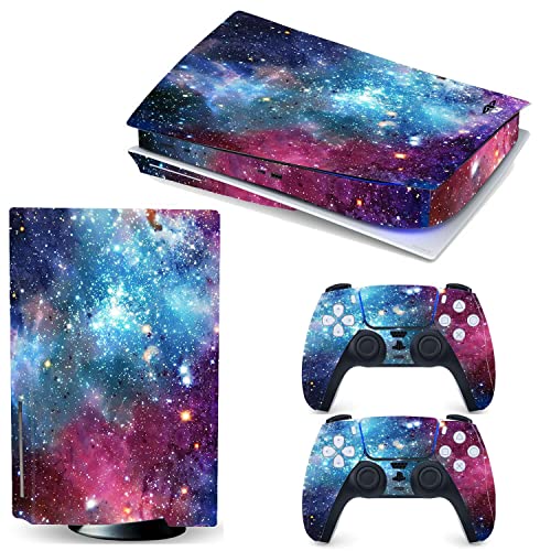 PS5 Console Skin and Controller Skin Set - Playstation 5 Vinyl Sticker Decal Cover, (Disk Edition)