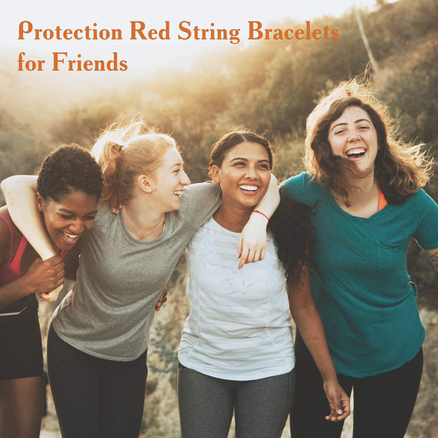 Shonyin Red Bracelet for Protection Good Luck 7 knots Kabbalah Thread Handmade String Bracelets for Women Men Boys Family Friends 6 PCS