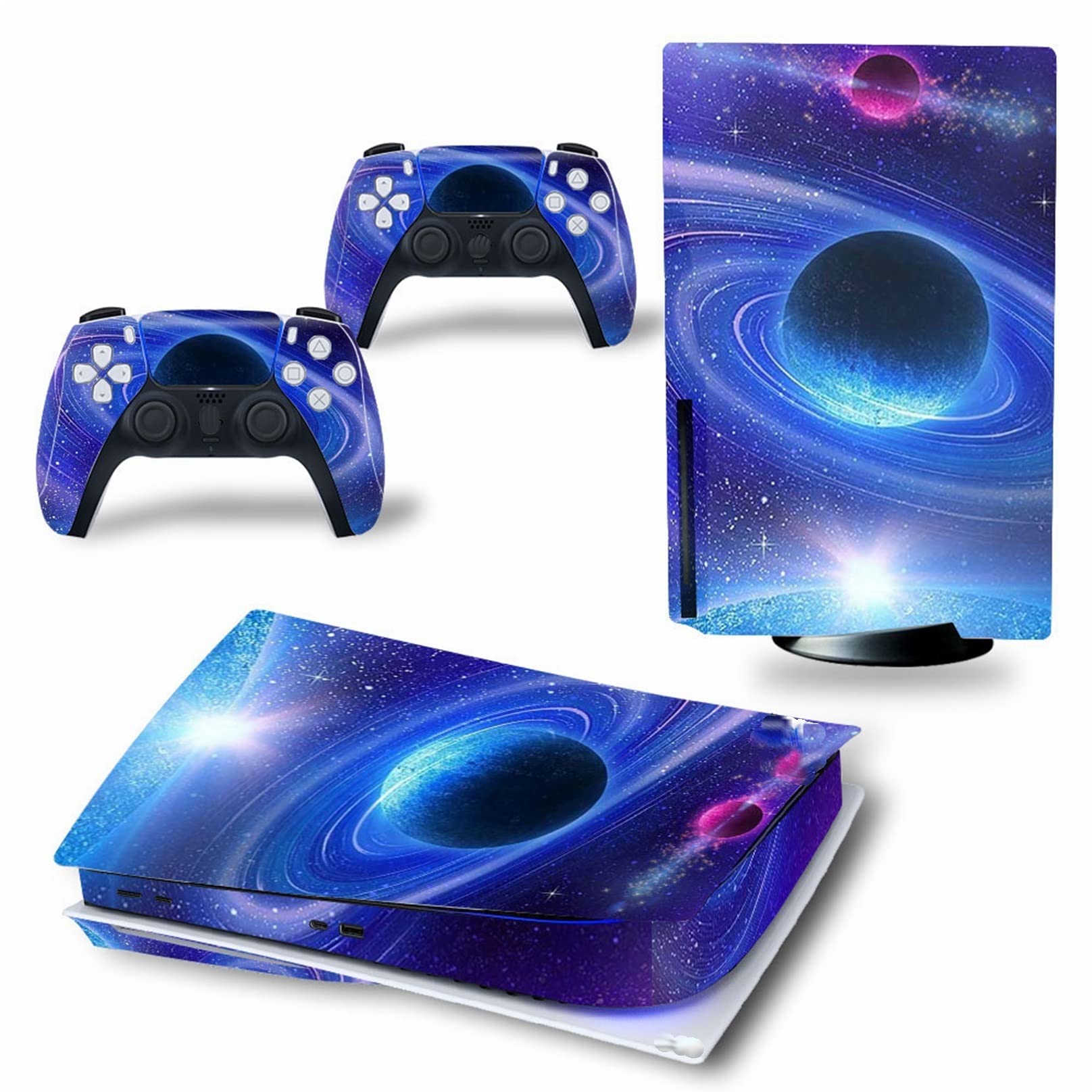Top factory BUCEN for PS5 Skin Disc Edition & Digital Edition Console and Controller Vinyl Cover Skins Wraps Scratch Resistant, Compatible 15280 Anti Scratch (Size : Digital Edition)