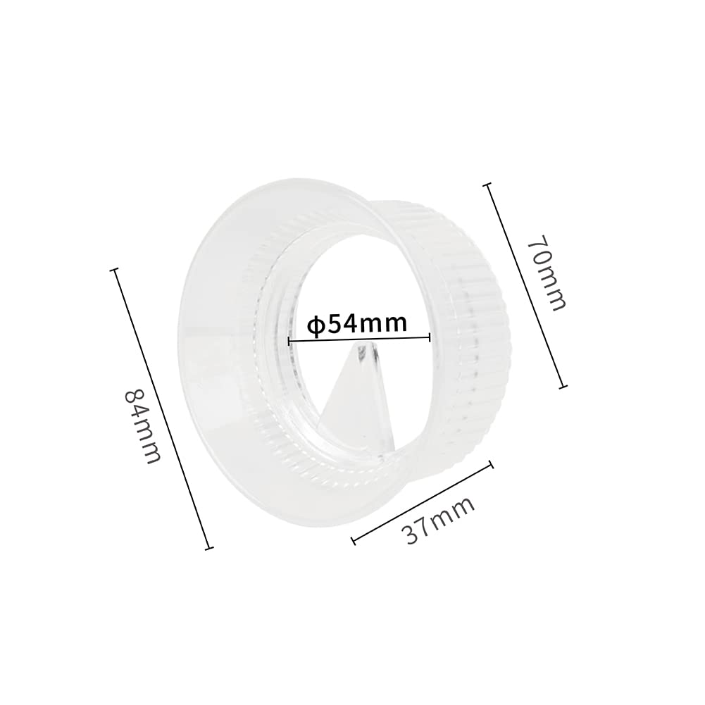watchget Moka Pot Dosing Funnel, 54mm Stovetop Espresso Coffee Maker Distribution Tool Italian Coffee Maker Dosing Ring For Moka Express 3 Cups, Transparent