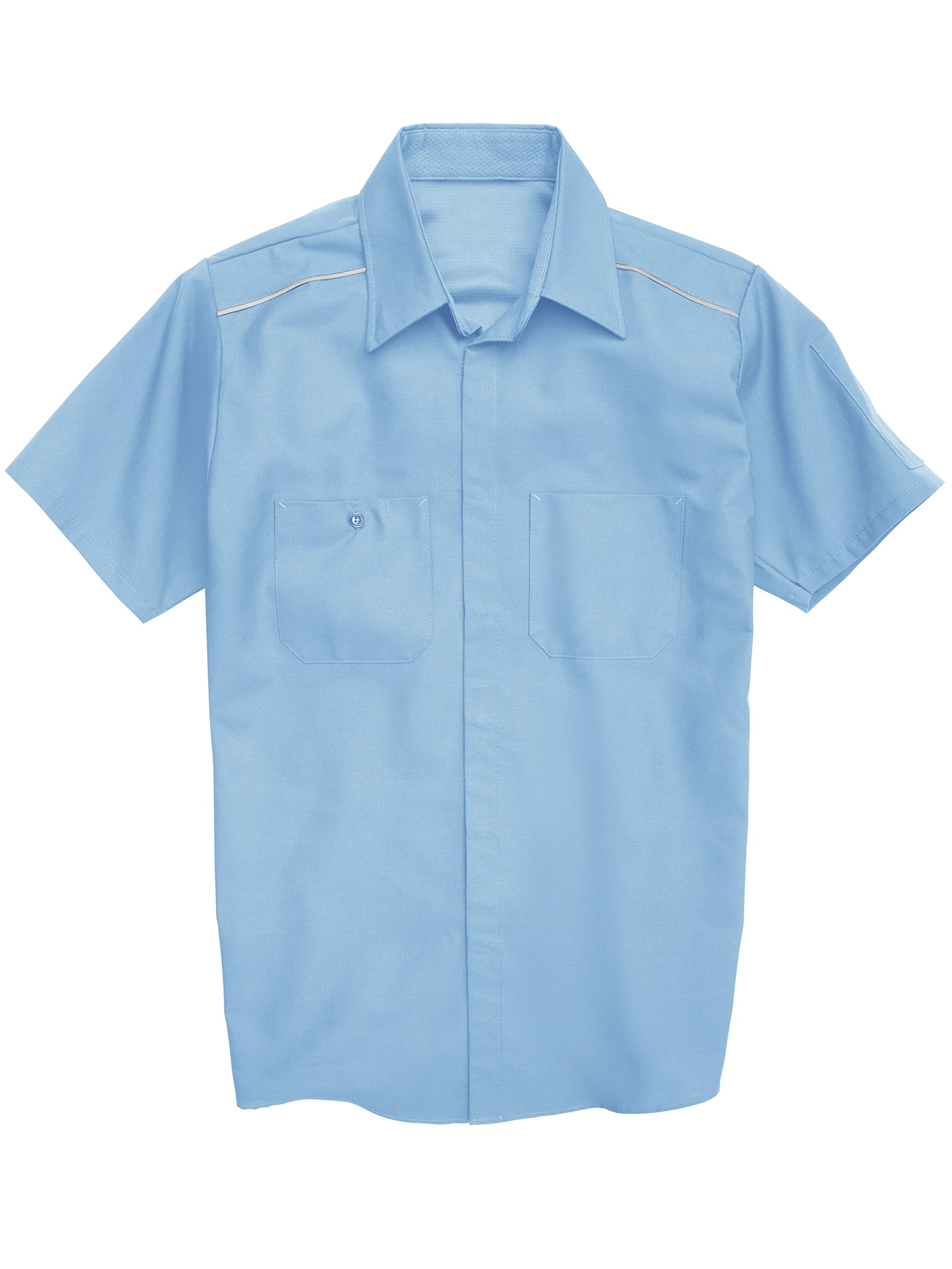 Red Kap mens Short Sleeve Pro Airflow Work Button Down Shirt, Light Blue, XX-Large US