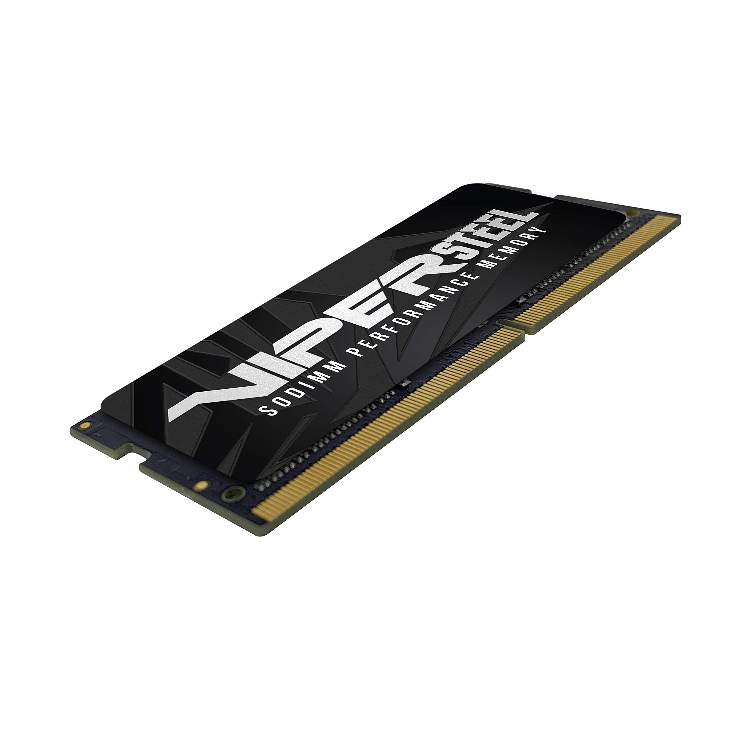 Patriot Viper Steel DDR4 RAM 16GB (1X16GB) 2400MHz CL15 SODIMM Laptop/Notebook Memory Module - PVS416G240C5S