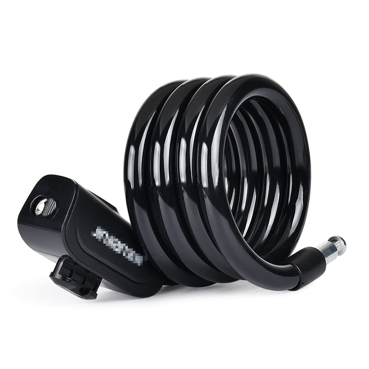 UFFD Bike Lock, Bike Locks Cable Lock Coiled Secure Keys Bike Cable Lock with Mounting Bracket (Color : Black, Size : 1.2m)
