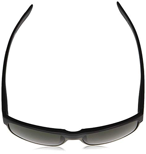Oakley Men's OO9256 TwoFace Low Bridge Fit Rectangular Sunglasses, Matte Black/Dark Grey, 60 mm