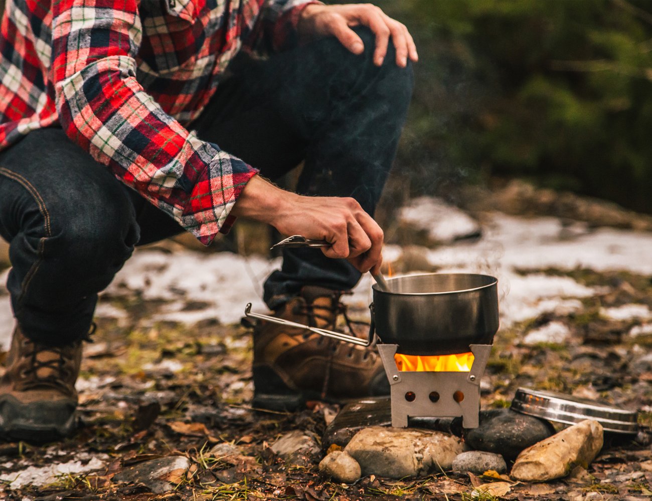 QuickStove Portable Cook Kit - Multi-Fuel Stove, Stainless Steel Pot and Fuel