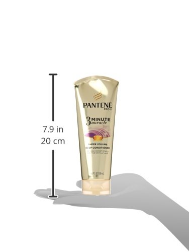 Pantene 3 Minute Miracle Treatment 6 Oz Sheer Volume Deep Conditioner (Pack of 3)