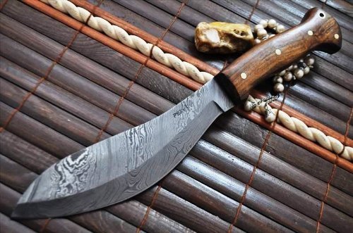 Perkin Knives - Handmade Damascus Hunting Knife Full Tang - Jungle Knife