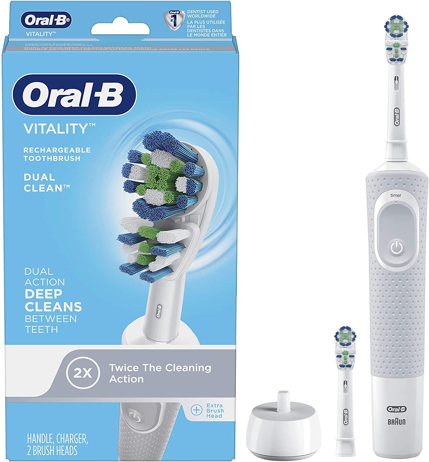 Oral-B Vitality Dual Clean Rechargeable Electric Toothbrush