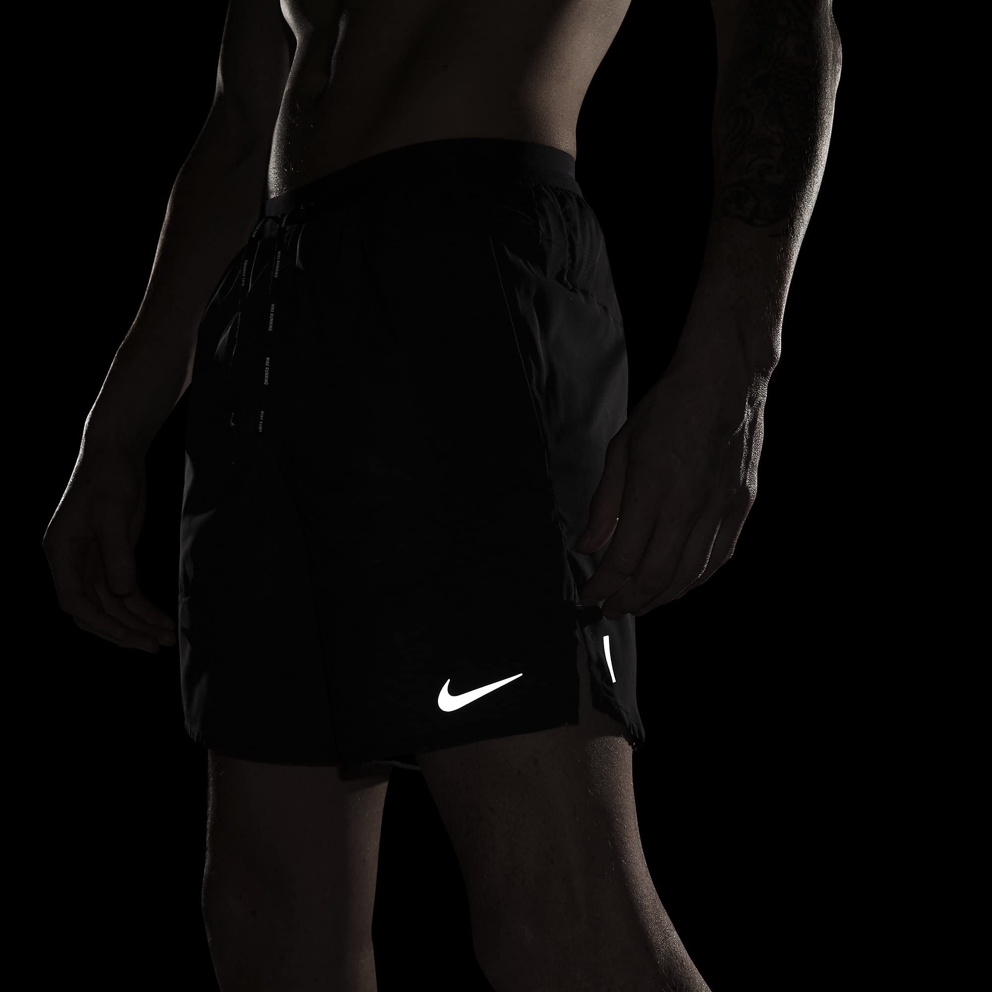 Nike Dri-FIT Flex Stride Men's 7" Brief Running Shorts (as1, Alpha, x_l, Regular, Regular, Black)