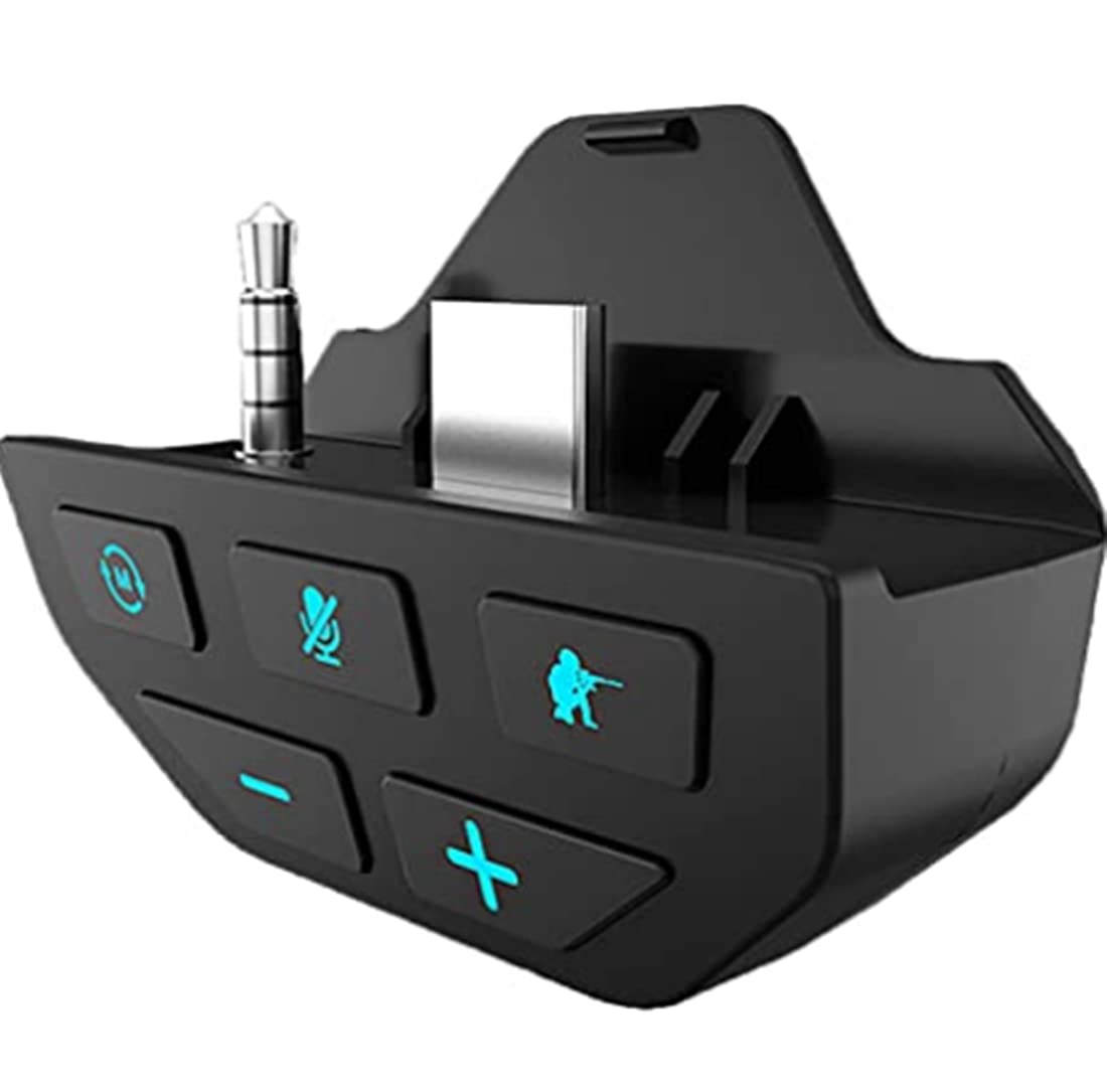 Stereo Headset Adapter Compatible with Xbox One X/S Controller,Sound Enhancer with 3.5 mm Audio Jack