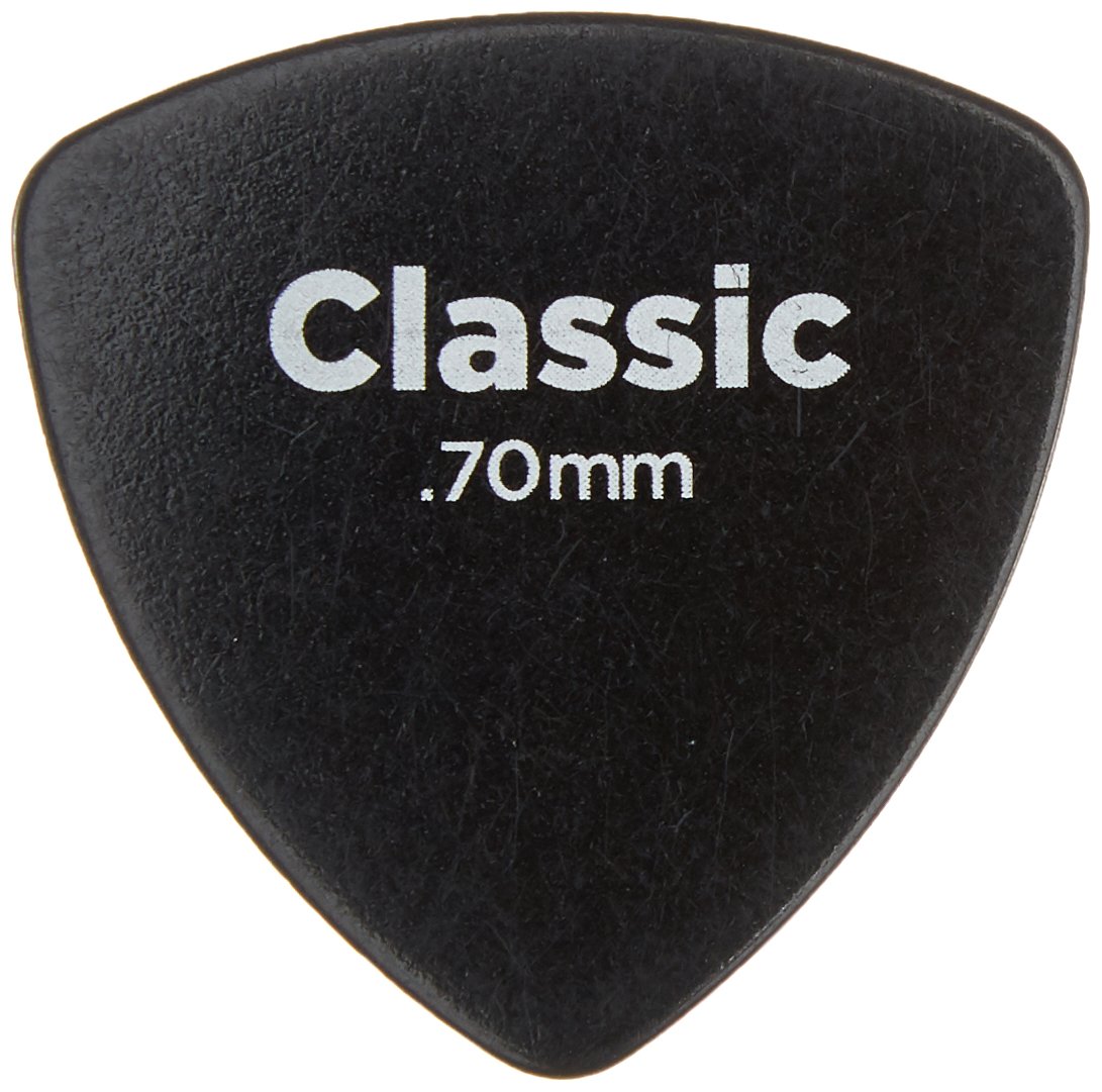 Planet Waves Black Celluloid Guitar Picks, 25 pack, Medium, Wide Shape