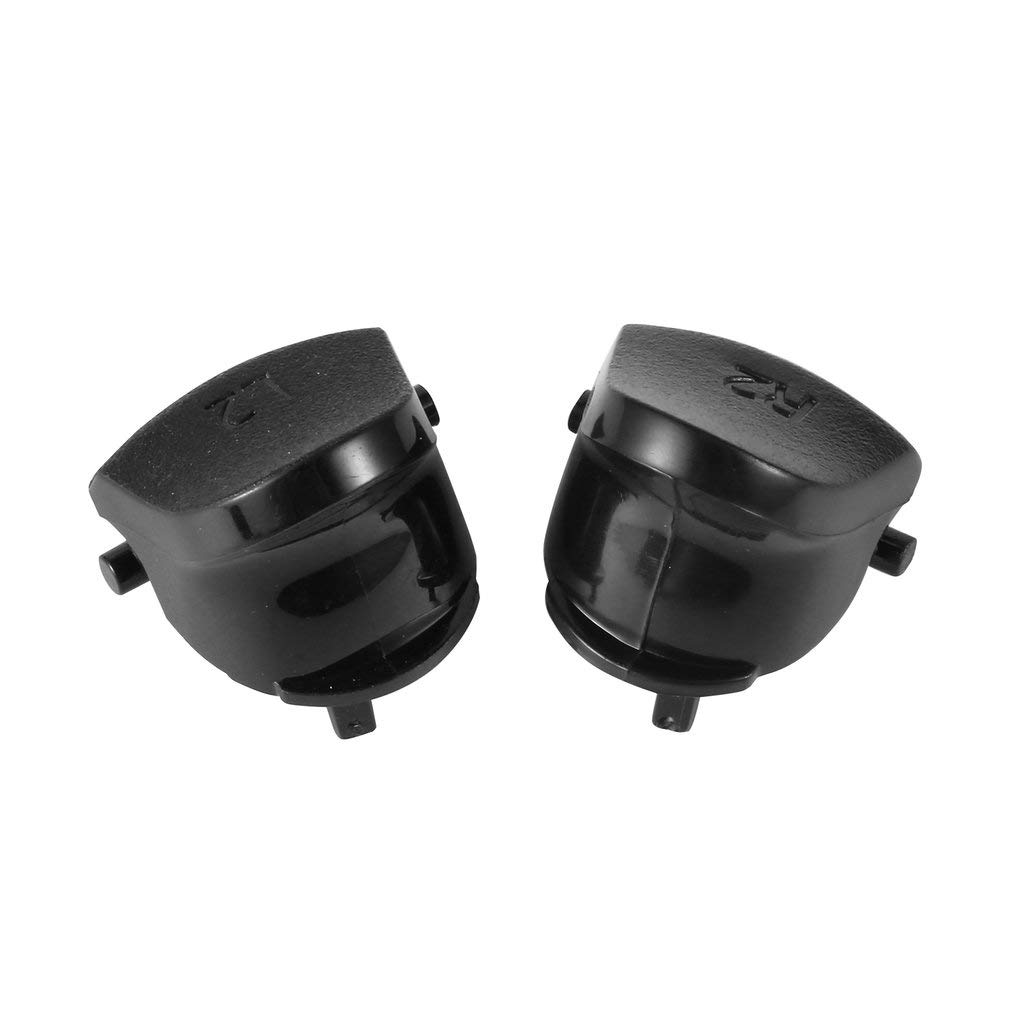 R2 R1 L2 L1 Replacement Trigger Buttons + Springs Replacement for Sony PS4 JDM 001 011 V1 Fat Controller Black