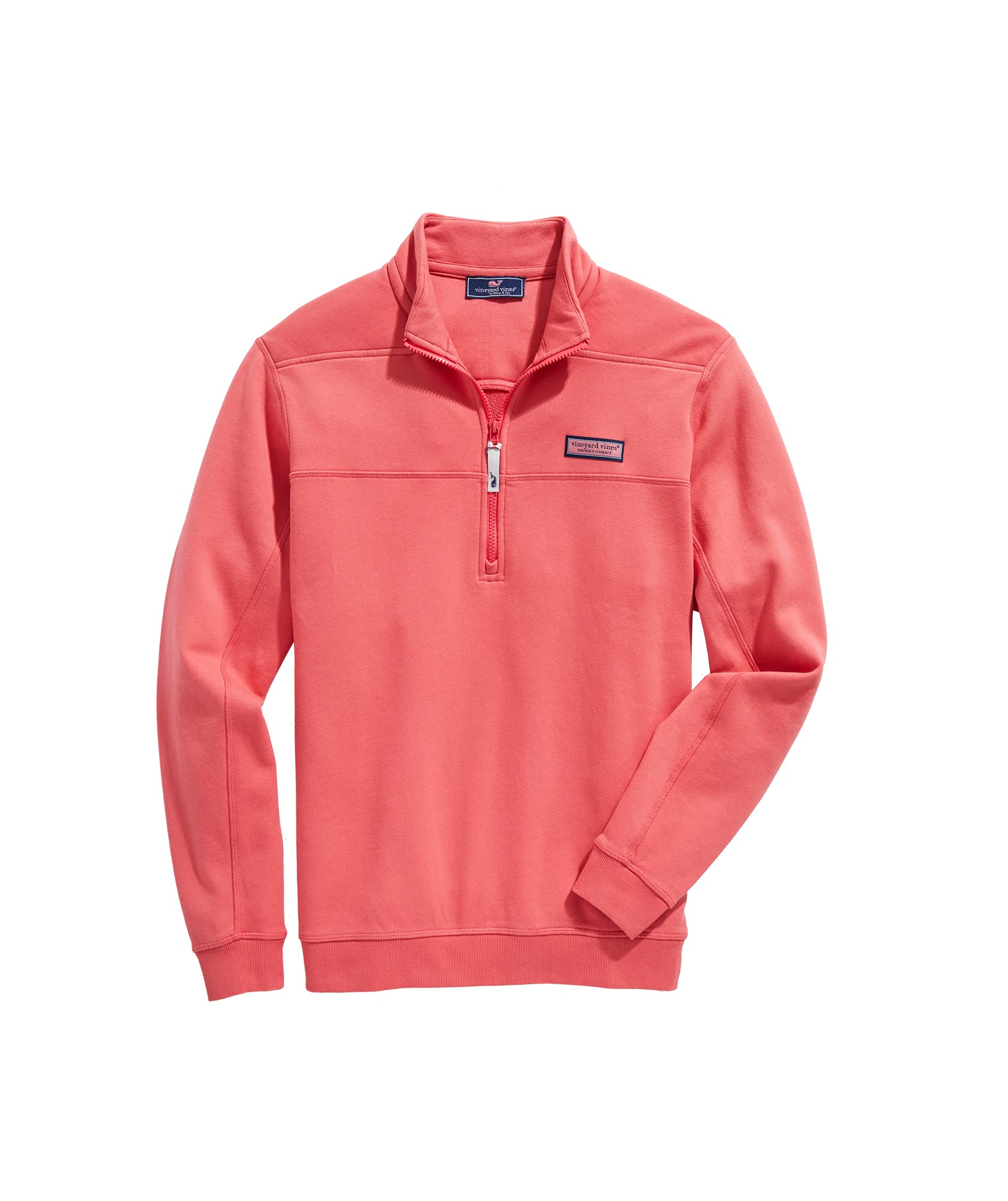 vineyard vines Men's Collegiate Shep Shirt 1/4-Zip Pullover, Jetty Red, Small