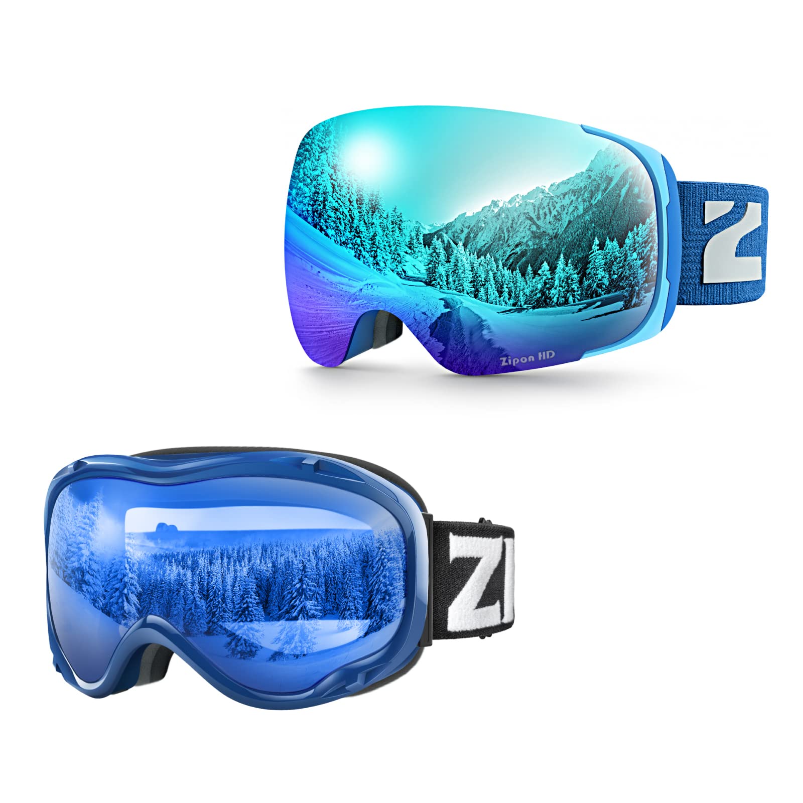 ZIONOR Lagopus Ski Goggles Z1 Zipon HD Lens Ski Goggles