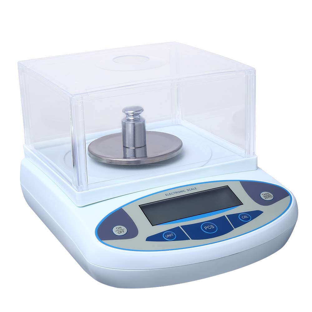 SEAAN Lab Analytical Balance Scale 0.001g Digital Laboratory Analytical Weight Scale Balance Electronic Precision Scale Jewelry Scale (500/0.001g)