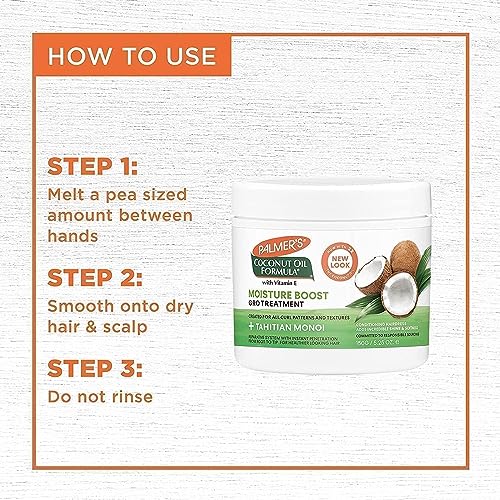 Palmers Coconut Oil Moisture Gro Hairdress Jar 5.25 Ounce (155ml) (Value Pack of 2)