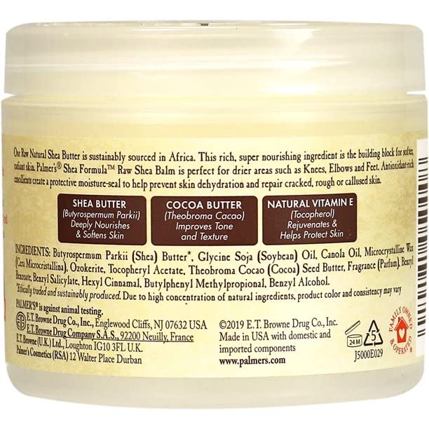 Palmers Raw Shea Balm 3.5 Ounce (103ml) (3 Pack)