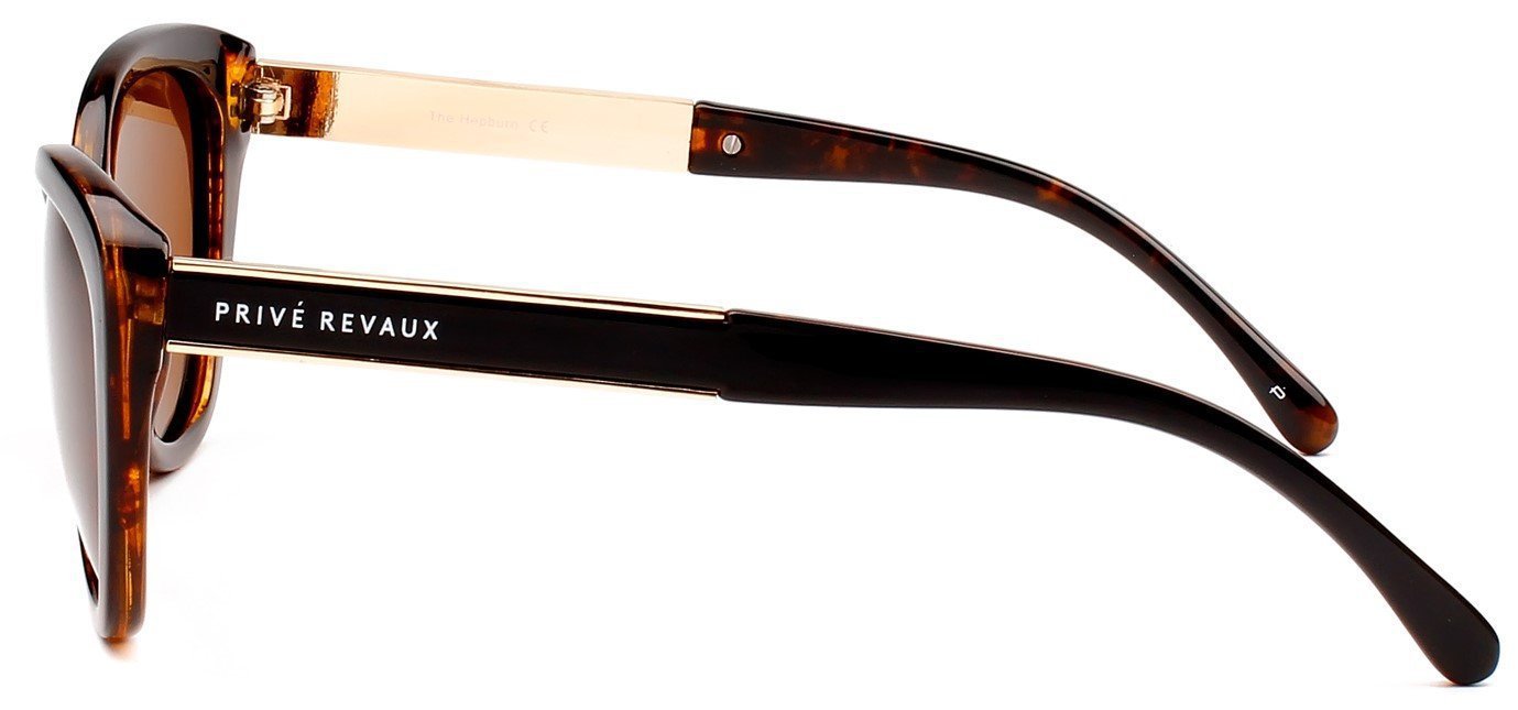 PRIVÉ REVAUX ICON Collection “The Hepburn” Designer Polarized Retro Cat-Eye Sunglasses