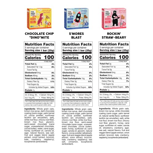 This Saves Lives Snack Bars (Variety Pack, 0.88 Ounce (Pack of 15))