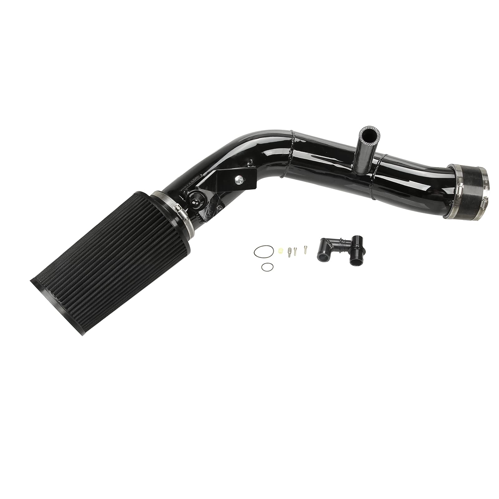 Smileracing 6.0 Cold Air Intake Kit Replacement for 2003-2007 Ford F250 F350 Excursio 6.0L Powerstroke Diesel Black