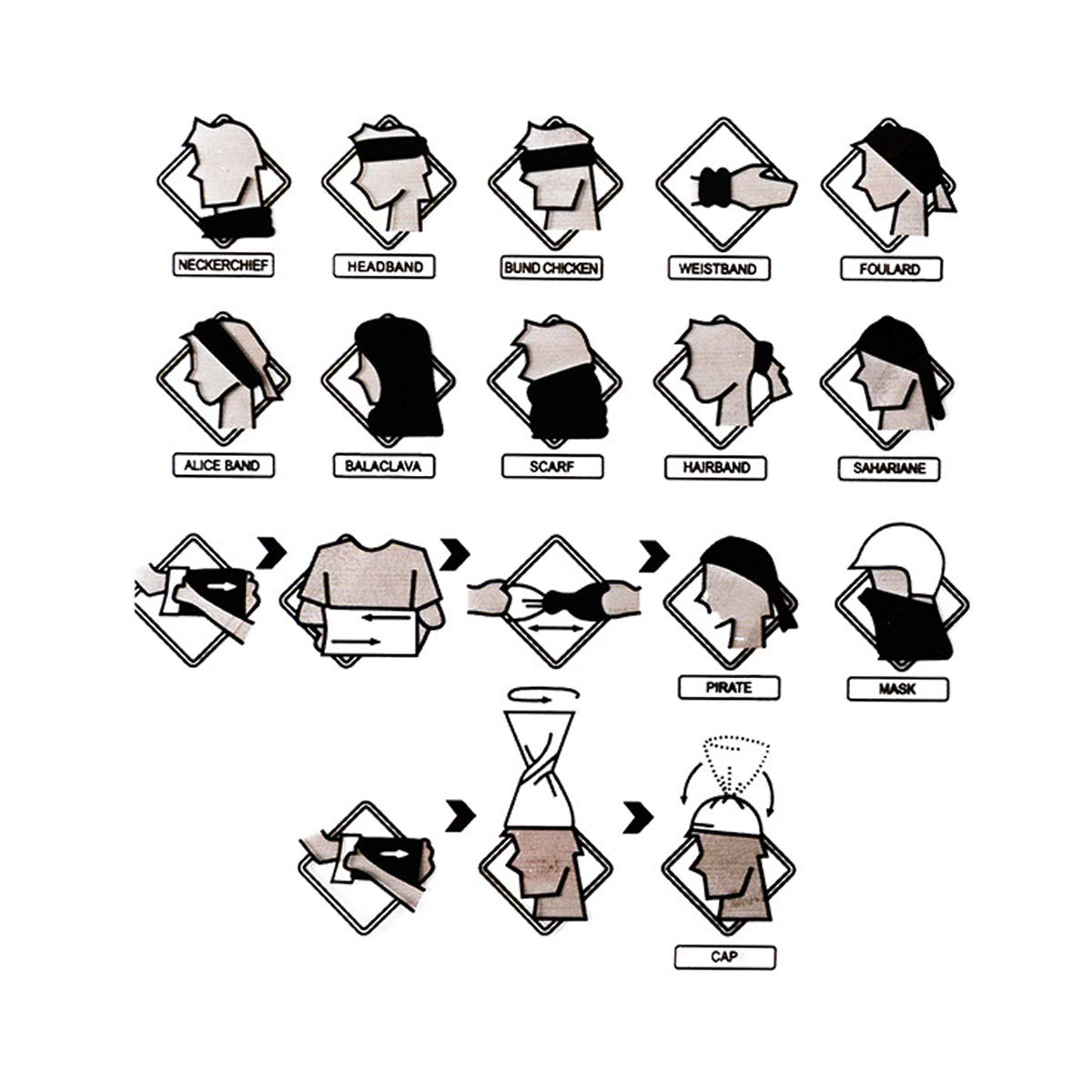 Seamless Neck Gaiter Shield Scarf Bandana Face Mask Seamless UV Protection for Motorcycle Cycling Riding Running Headbands