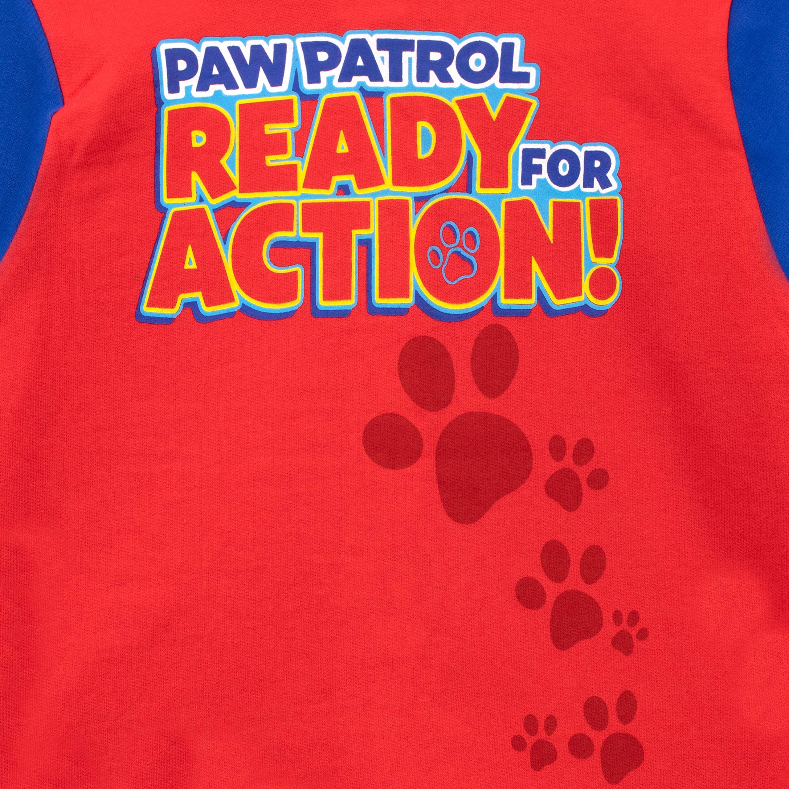 Paw Patrol Jacket | Jackets for Boys | Chase Rubble Marshall | Kids Zip Up Sweater Size 8 Red