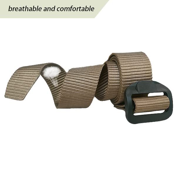 ZGJINLONG Men Tactical Web Belt Military Nylon Hiking Belts Brea Thable Canvas Belt 1.5"