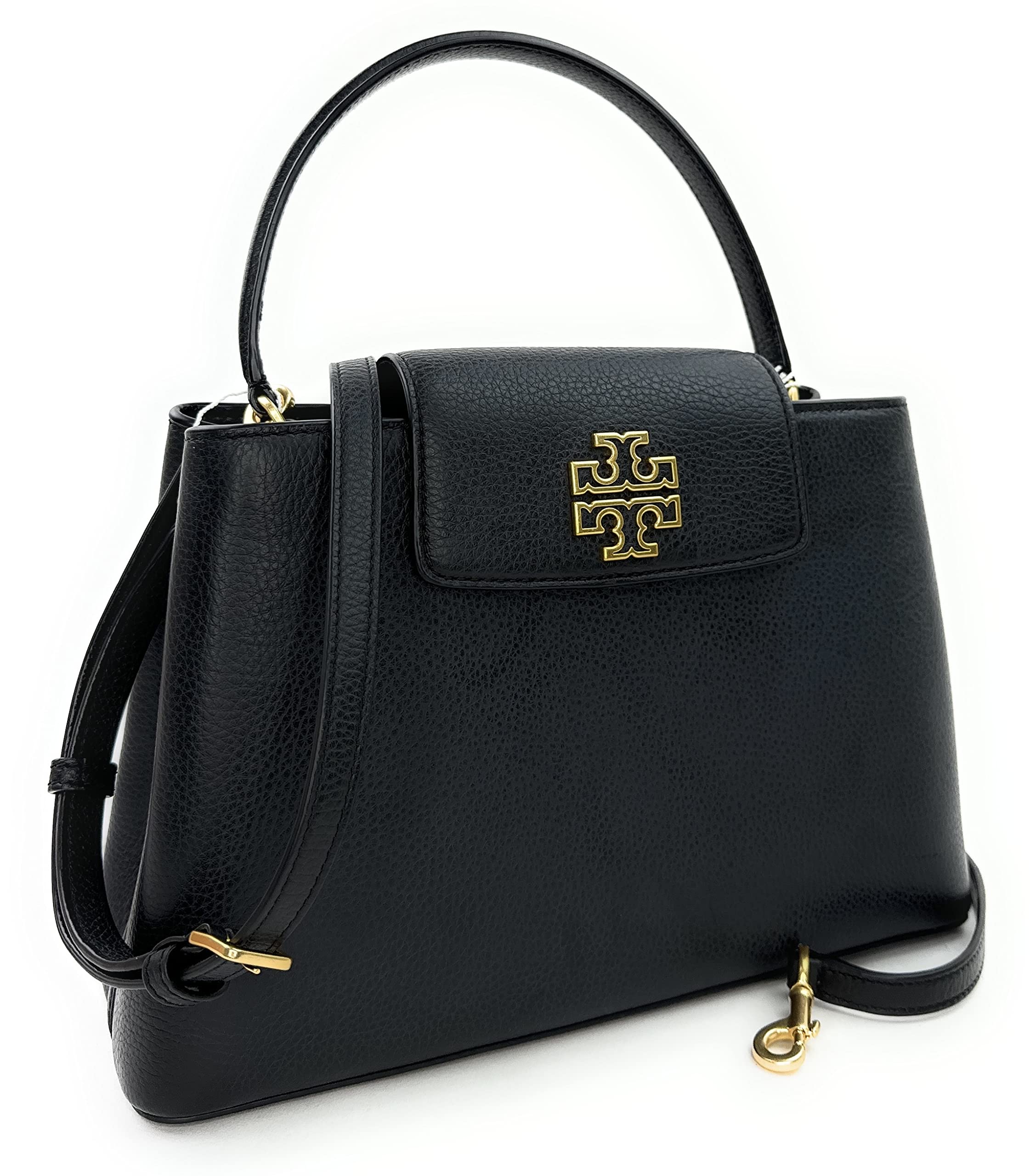 Tory Burch Britten Small Satchel (Black)