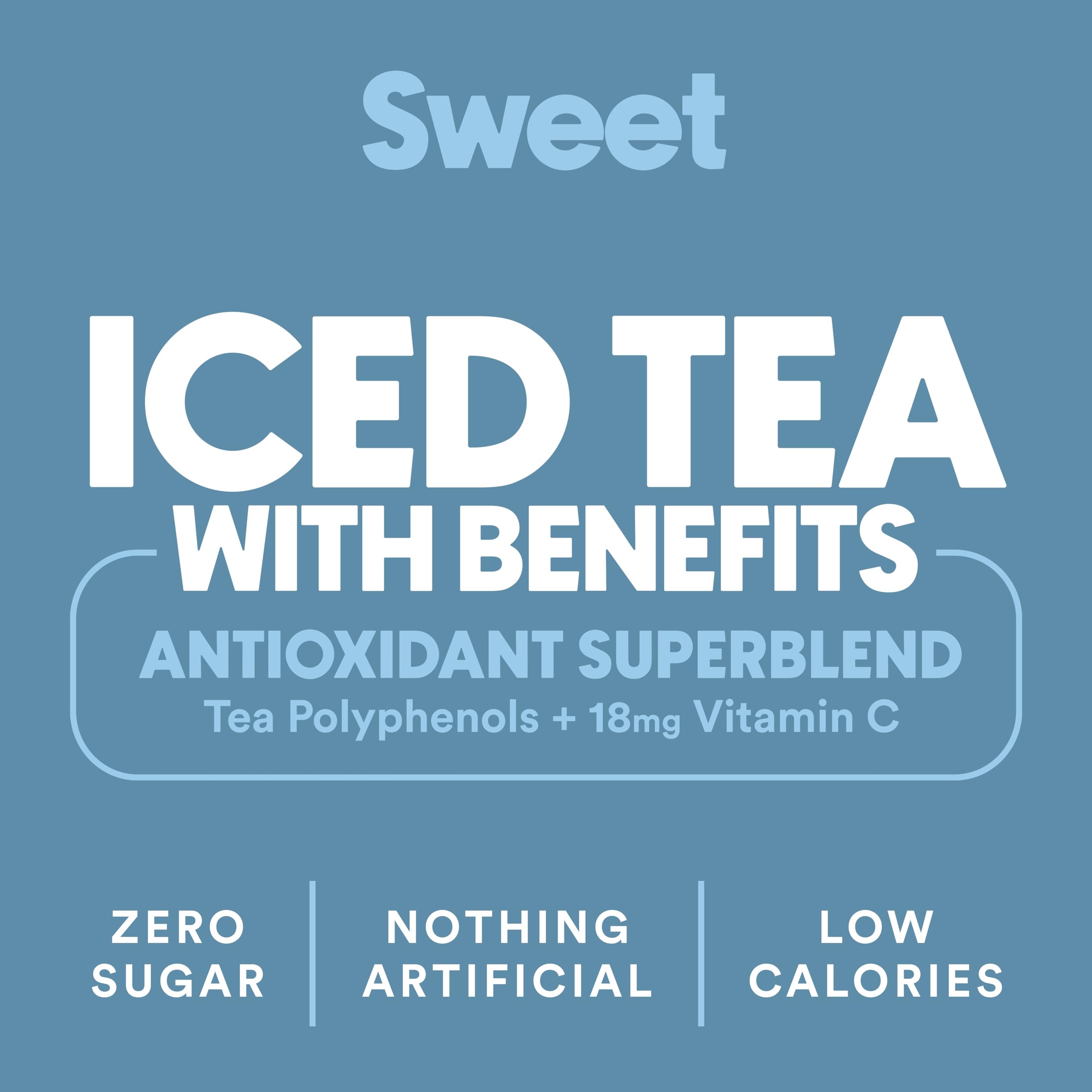 Ryl Iced Tea, Wallen's Sweet Tea, Antioxidant Superblend, Zero Sugar, Zero Carb, Low Calorie Iced Tea, 16.0 Fl Oz (12-Pack)