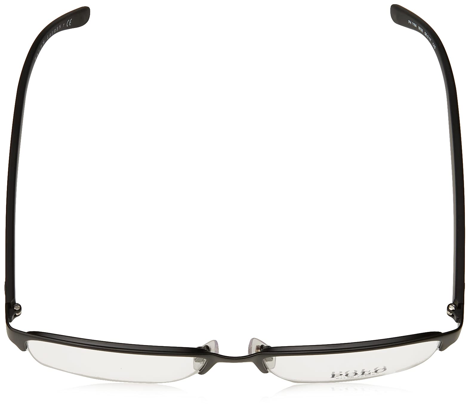 Polo Ralph Lauren Men's PH1164 Rectangular Prescription Eyewear Frames, Matte Black/Demo Lens, 56 mm