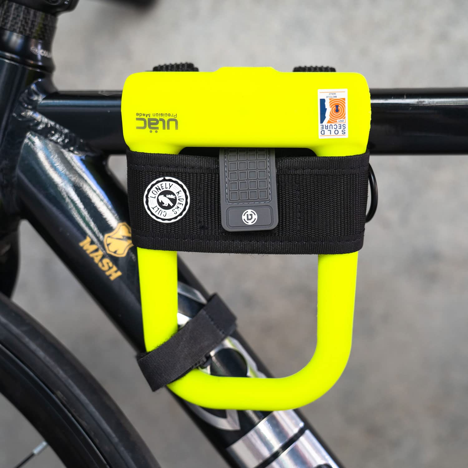 ULAC U Hold Universal Bike U Lock Holder, D Lock Holder, Lock Mount - S (125mm)